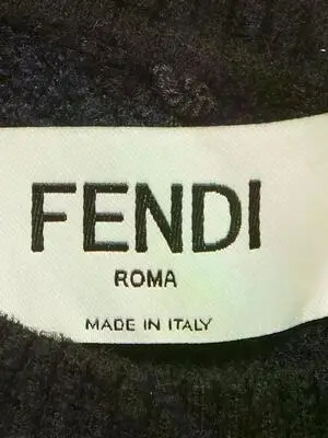 Fendi Ff Karligraphy Jacquard-knit Midi Dress