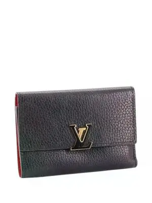 LOUIS VUITTON Capucines Wallet Leather Compact Small Wallets