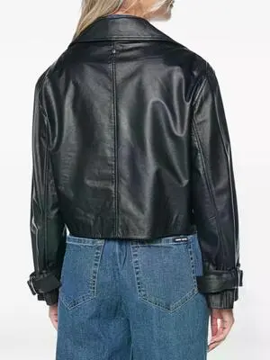 Armani Exchange Double-breasted Leather Jacket