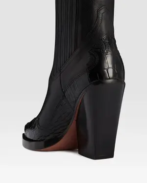 Paris Texas Embroidered High-heeled Ankle Boots