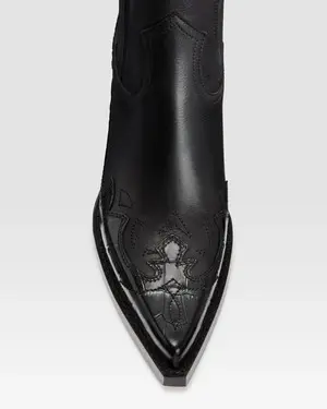 Paris Texas Embroidered High-heeled Ankle Boots