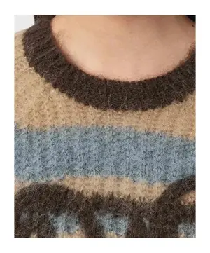 ALLSAINTS Logo Striped Sweater