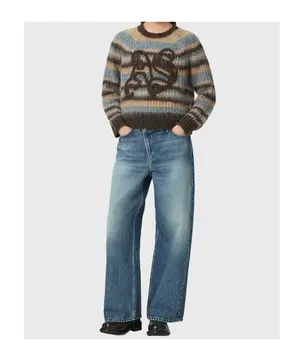 ALLSAINTS Logo Striped Sweater