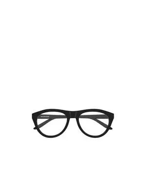 Balenciaga Oval Frame Glasses - Black
