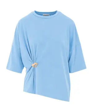 Essentiel Antwerp Kuba Draped T-shirt - Blue