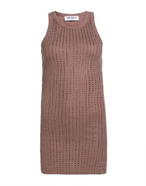 Attico Mini Dress Size Cotton - Grey