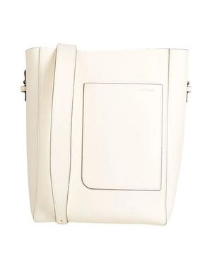 VALEXTRA Woman Shoulder Bag Ivory Size - Calfskin Ivory