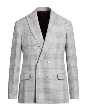 Brunello Cucinelli Blazer Light Size Linen, Wool, Silk - Grey