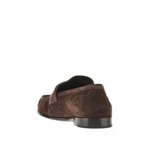 JIMMY CHOO Ellis' Suede Leather Loafers - Brown