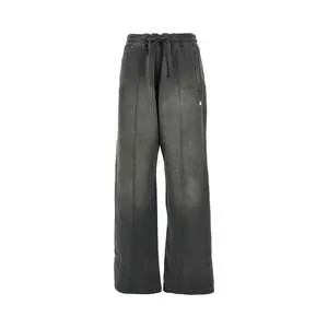 GOLDEN GOOSE Used-effect Loose Fit Sweatpants - Grey