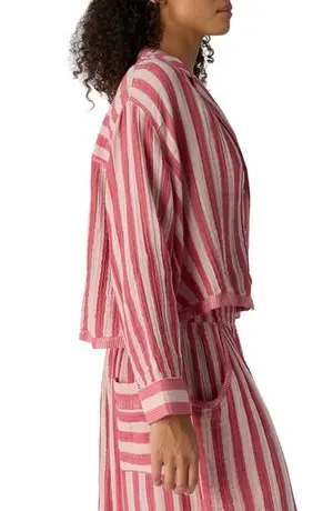 Free People Intimately Fp One And Done Pajama Shirt - Red Combo