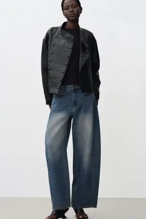 H&M Coated Button-detail Jacket