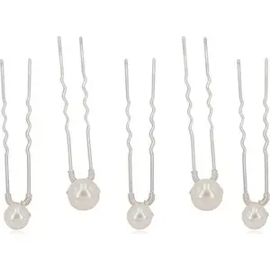 Brides & Hairpins Iva Pin Set Of 5 In Silver - Silver 2