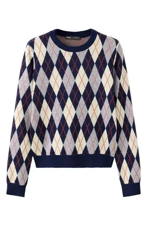 Mango Fine Knit Crewneck Sweater