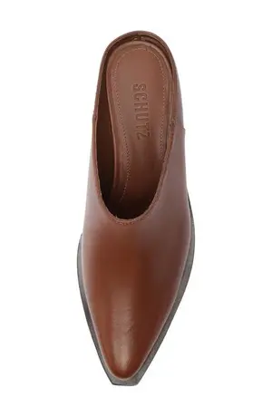 Schutz Taylor Leather Mule