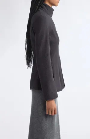 COLLEEN ALLEN Shaped Victorian Fleece Jacket - Black