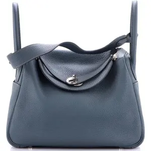 Hermès Lindy Bag Clemence 30 - Blue