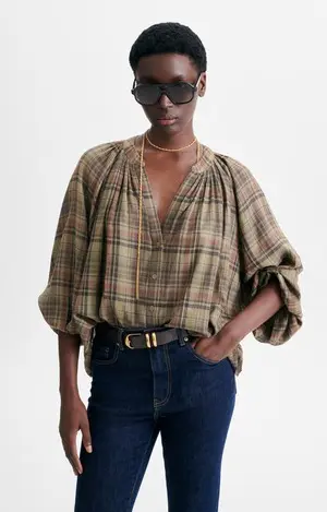Vanessa Bruno Edme Long Sleeve Blouse - Kaki