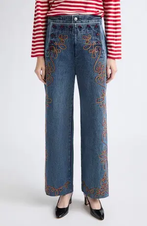 BODE Rawlins Sailor Jeans - Blue Multi
