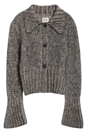 Khaite Takeo Cardigan - Sepia/black Multi