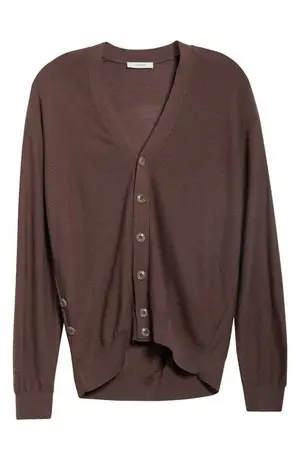 LEMAIRE Relaxed Twisted Cardigan - Shitake