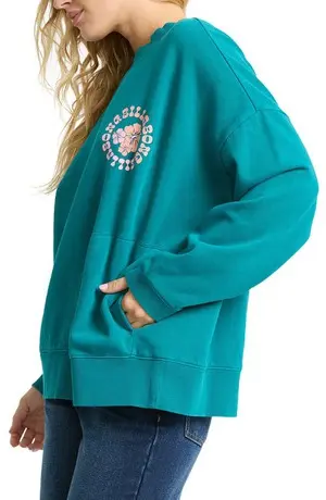 BILLABONG Pinky Keen Palm Graphic Sweatshirt