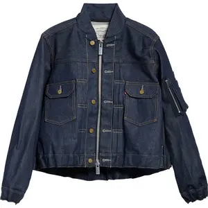 Sacai Denim Bomber Jacket - Indigo