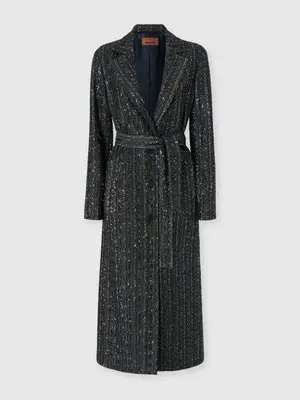 Missoni Striped Lamé Knit Duster Coat - Multicoloured