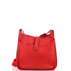Hermès Evelyne Bag Gen Iii Clemence Gm - Red