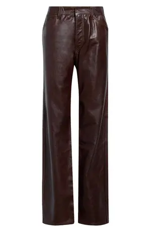 LEMAIRE Straight Leg Leather Pants