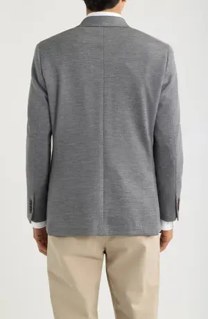 JACK VICTOR Hartford Wool Herringbone Knit Sport Coat