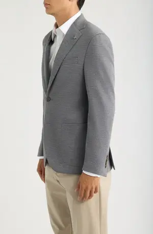 JACK VICTOR Hartford Wool Herringbone Knit Sport Coat