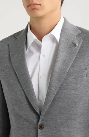 JACK VICTOR Hartford Wool Herringbone Knit Sport Coat
