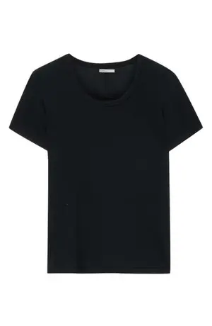 ALLSAINTS Teresa Scoop Neck T-shirt - Jet Black