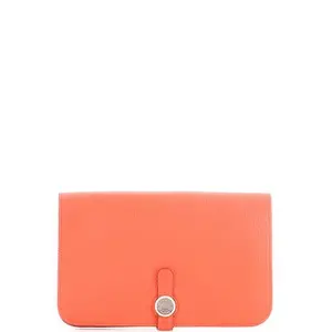 Hermès Dogon Duo Combined Wallet Leather - Red