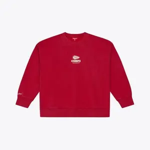Mitchell & Ness Kansas City Chiefs Core Essentials Micro Logo Fleece Sweatshirt