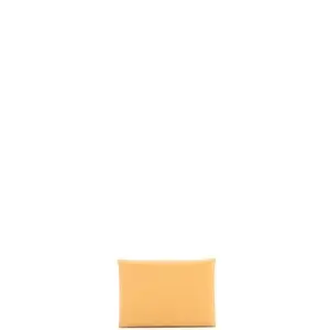 Hermès Calvi Duo Card Holder Evercolor - Brown