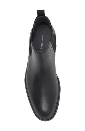 Nordstrom Braddock Leather Chelsea Boot - Black