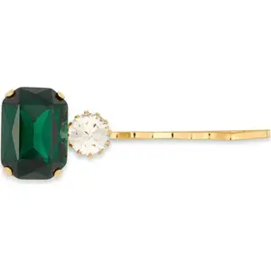 JENNIFER BEHR Gemma Bobby Pin - Emerald
