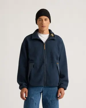 KANUK Bedford Faux Shearling Pullover - Navy