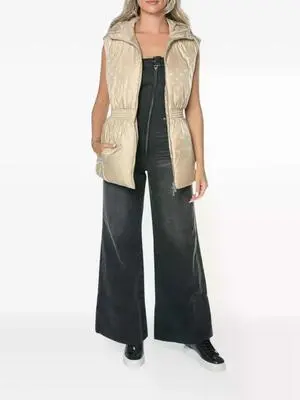 Armani Exchange Logo-print Hooded Sleeveless Jacket - Neutrals