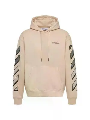 Off-White Arrows Diagonals-print Hoodie - Neutrals