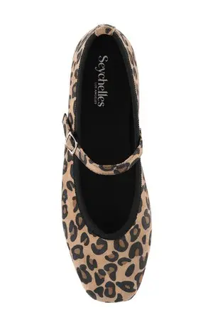 Seychelles Frankly My Dear Mary Jane Flat - Natural Leopard