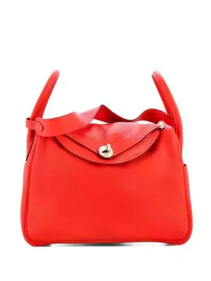 Hermès Lindy Bag Clemence 30 Shoulder Bag - Red