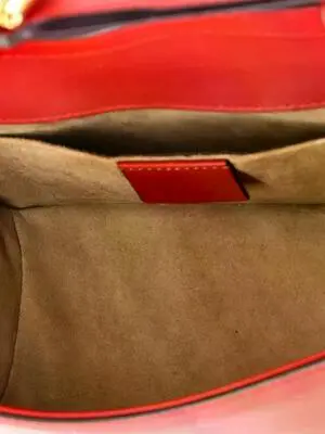 Gucci Sylvie Top Handle Bag Leather Mini Satchel