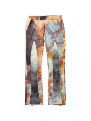 WHO DECIDES WAR Hollow Glass Sunfire Panelled Jeans