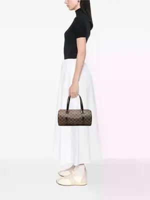 LOUIS VUITTON 2005 Damier Ebene Papillon 30 Handbag
