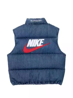 Supreme X Nike Quilted Denim Vest