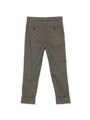 Incotex Prince-of-wales-check Turned-up Trousers