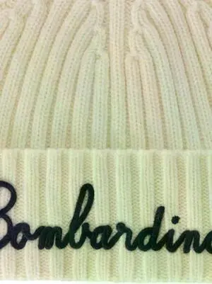 MC2 SAINT BARTH Embroidered Cable-knit Beanie Hat - Neutrals
